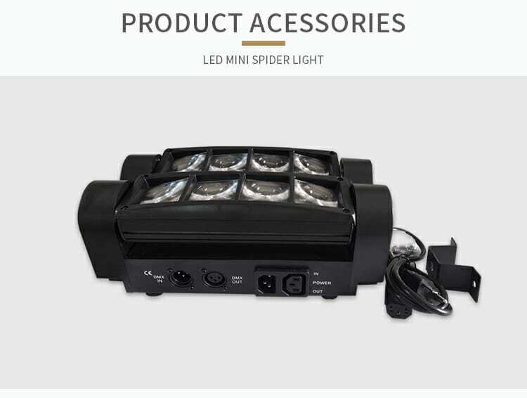LED Mini Spider Moving Head Light 45W Beam Stage Lights RGBW DMX-512 ...