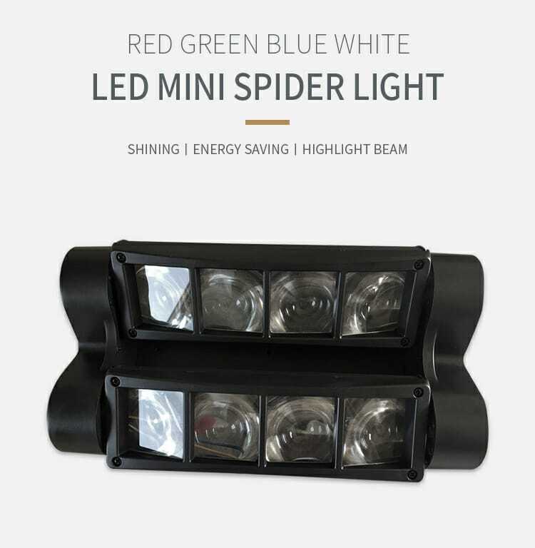 LED Mini Spider Moving Head Light 45W Beam Stage Lights RGBW DMX-512 ...