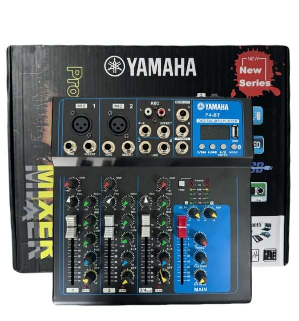 4 Channel Yamaha F4 Mixer BT USB MIC 3 EQ EFFECT – Sonics.lk