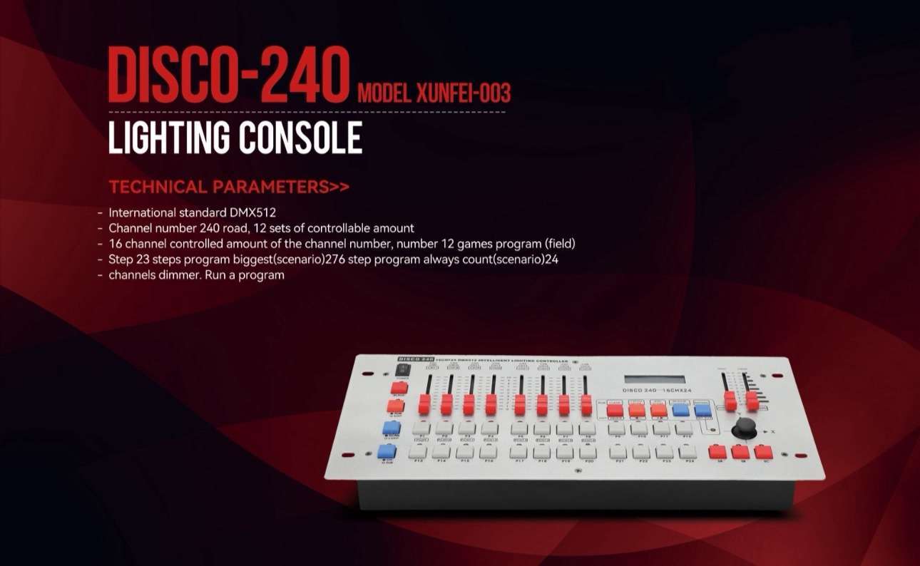 DMX- 240 Light Controller – Sonics.lk